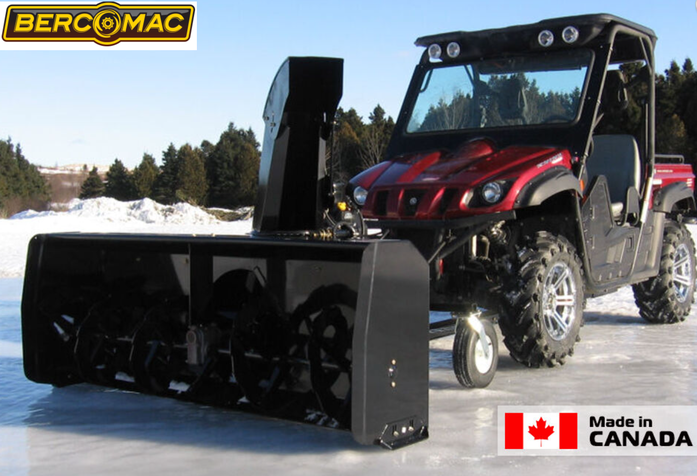 BERCOMAC profesional snowblower 72" (183 cm) Honda engine 22HP ...