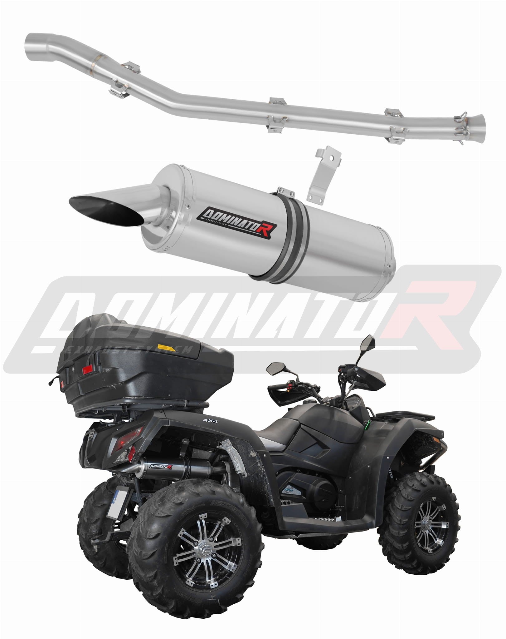 DOMINATOR EXHAUST SYSTEM CFMOTO CFORCE 550 ('16-'24) + DB KILLER ...